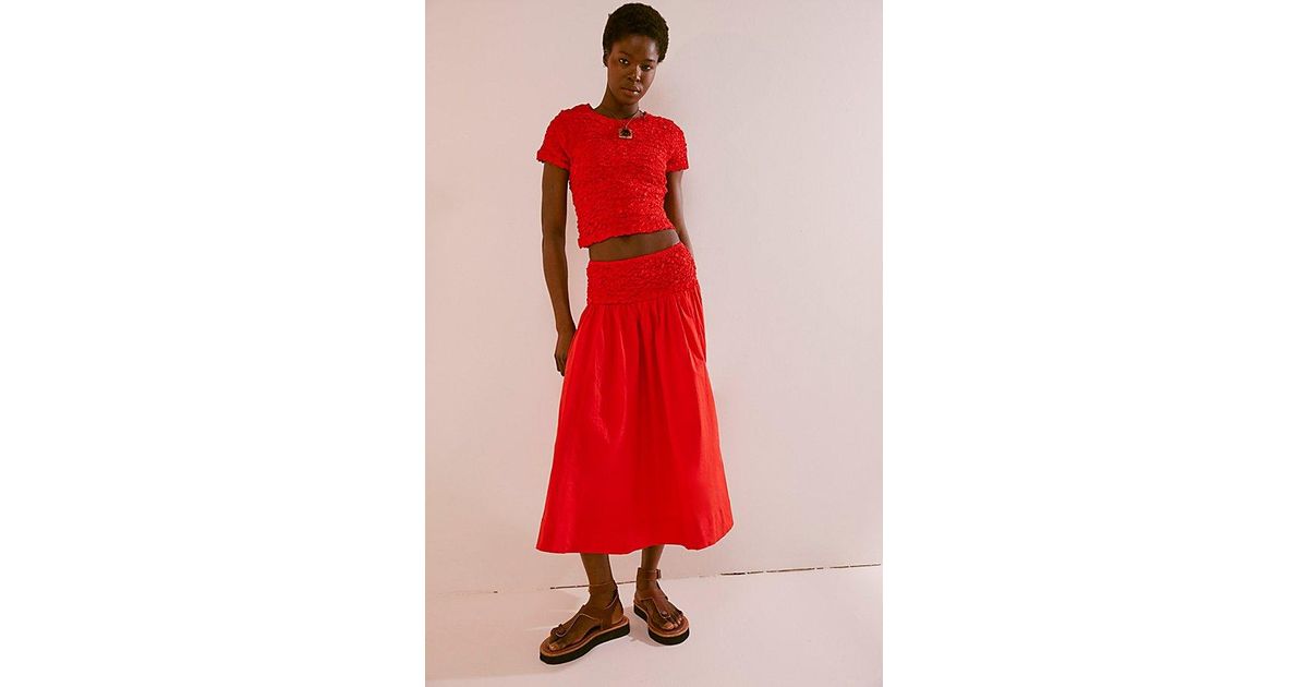 Free People Carino Set in Red | Lyst