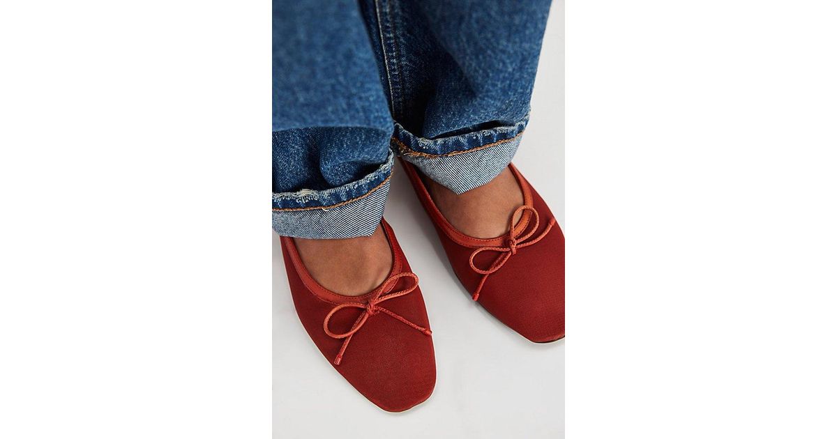 SCHUTZ SHOES Arissa Sheer Mesh Flats in Blue | Lyst