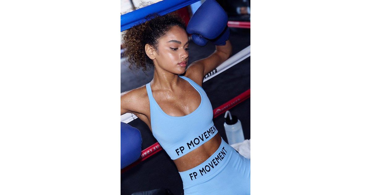 Fp Movement Long Haul Logo Bra | Lyst