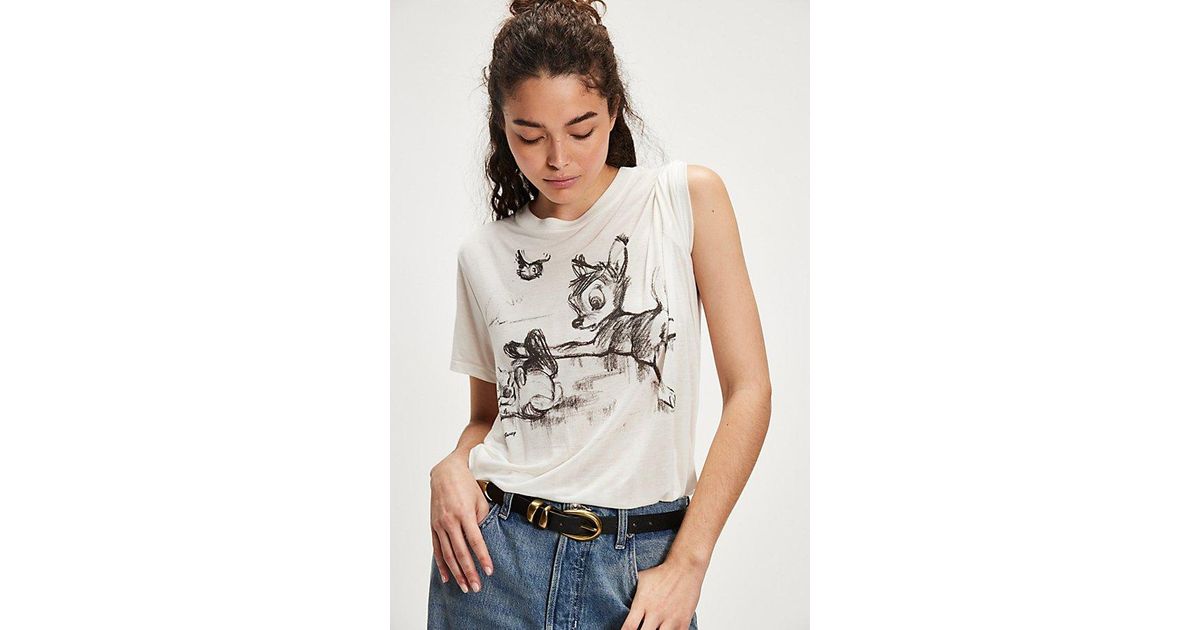Junk Food Bambi Tee in White | Lyst