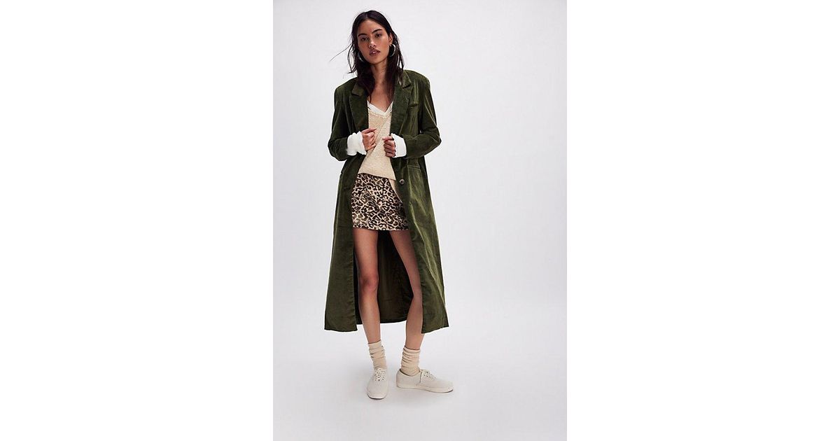 Free People Hailey Velvet Duster Jacket | Lyst
