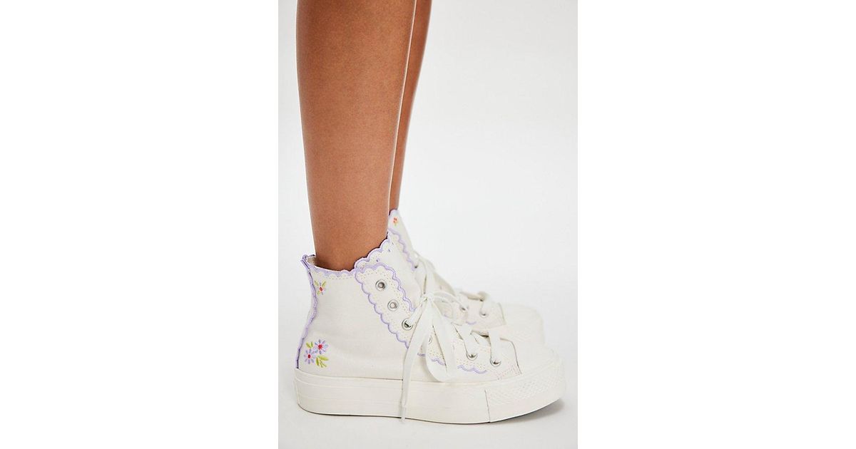 Converse Chuck Taylor All Star Lift Platform Embroidered Sneakers in ...