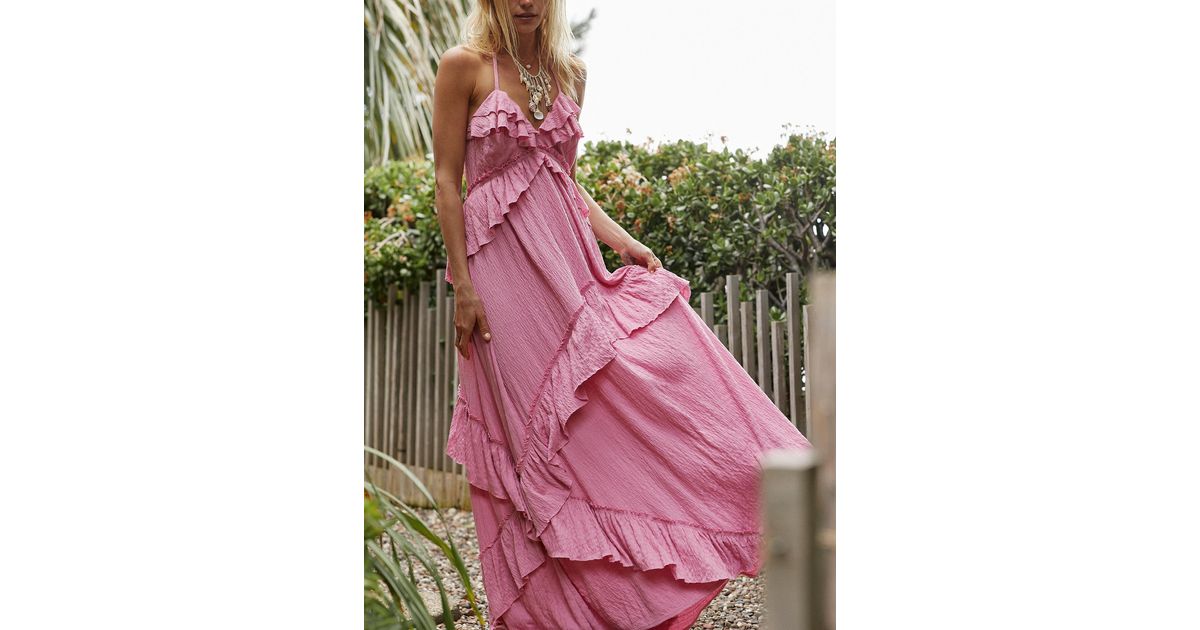 Free People Santa Luz Maxi in Pink | Lyst