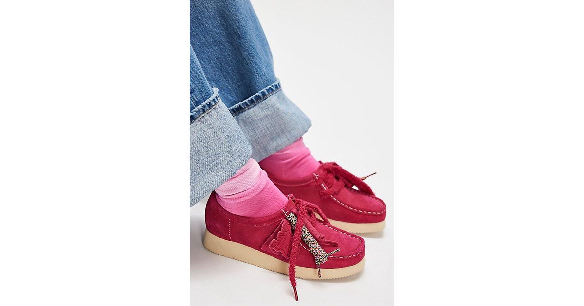 Clarks Wallabee Day Moccasins in Pink | Lyst