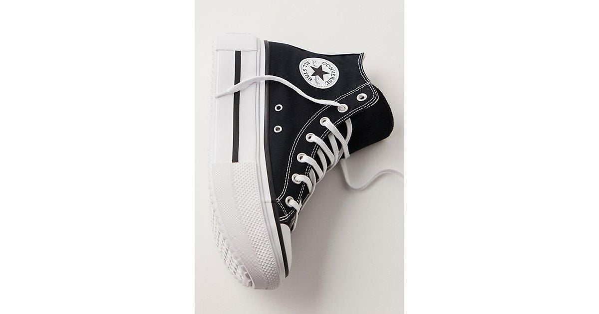 Converse Chuck All Star Lift Double Stack Sneakers in Black | Lyst