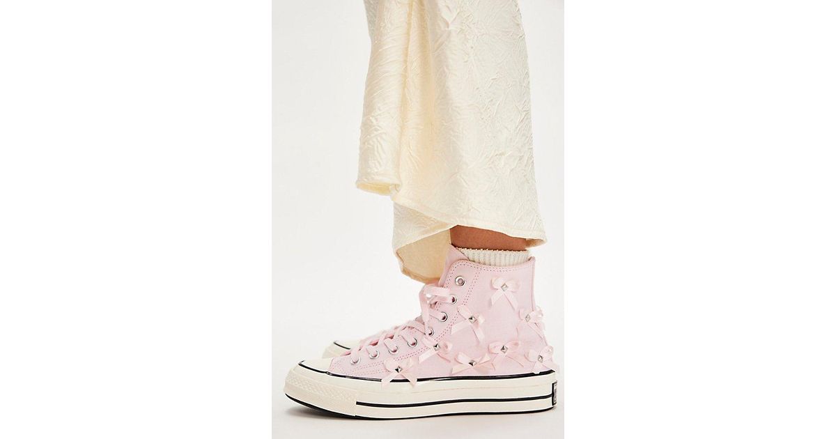 Converse Chuck 70 Bows & Studs High-Top Sneakers in Pink | Lyst
