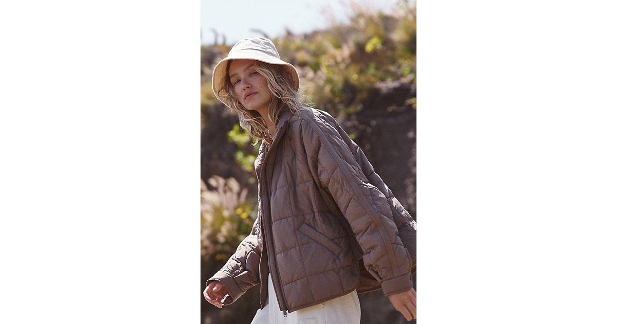 Fp Movement Pippa Packable Puffer Jacket in Brown | Lyst