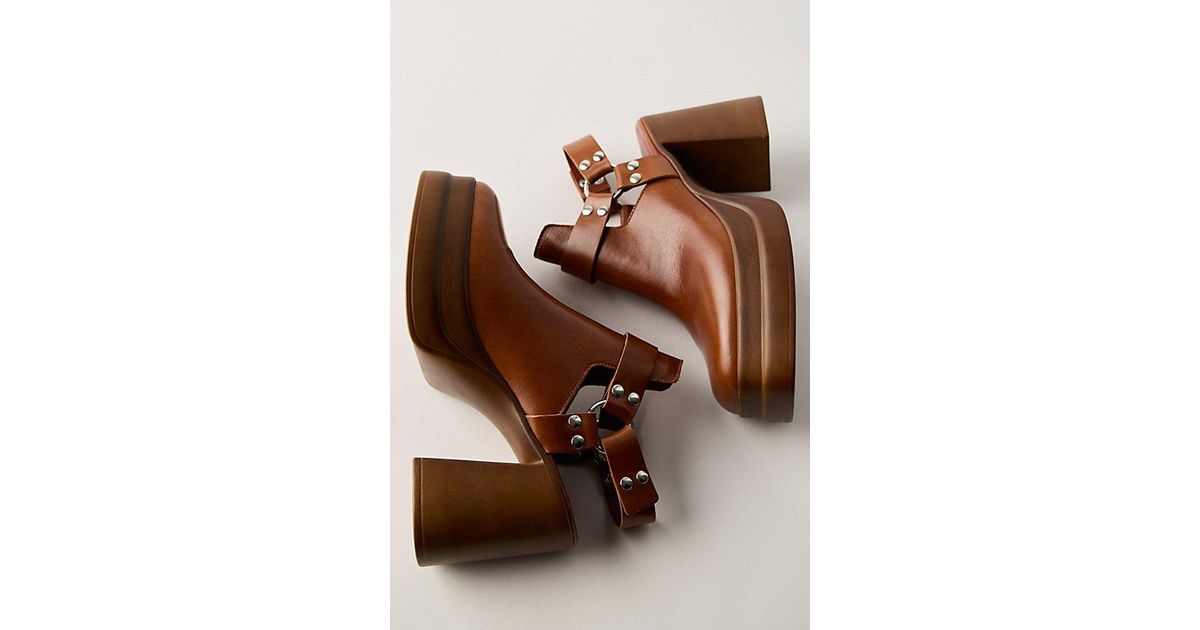 Free People Hybrid Harness Boots in Brown | Lyst