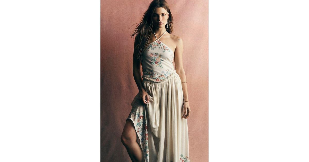 Free People Lila Midi Dress in Blue | Lyst UK