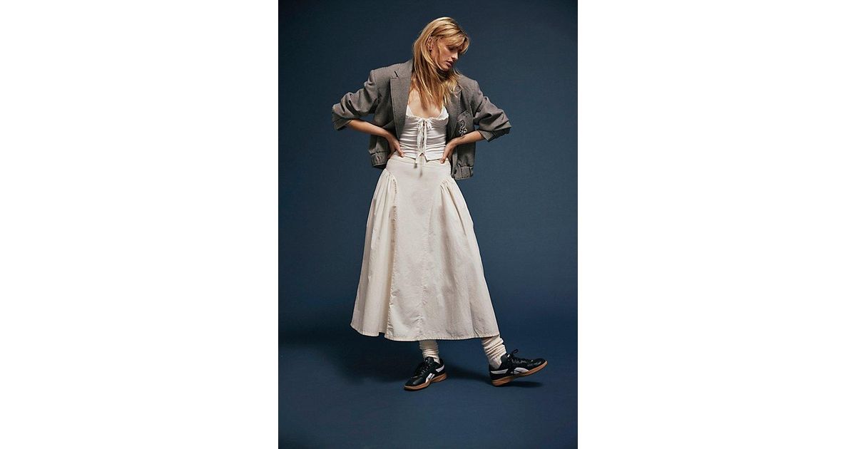 Free People Katia Maxi Skirt in Natural | Lyst