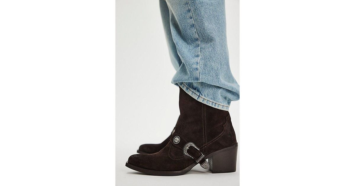 Free People Lady Lonestar Western Boots in Green | Lyst