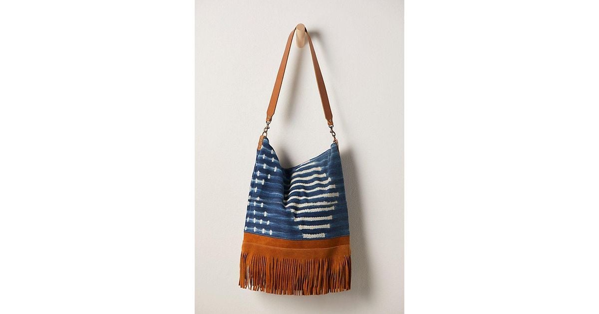 Jenna Bee Tula Tassel Tote in Blue | Lyst
