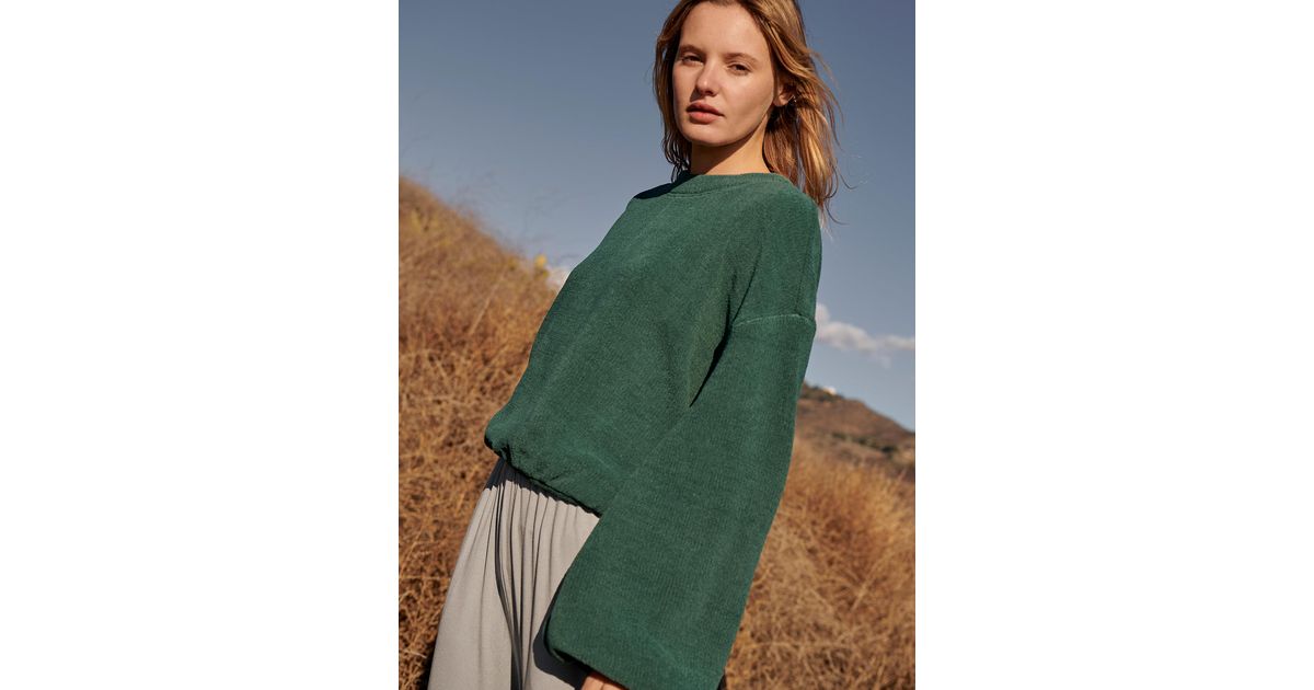 Free People Beach Happy Pullover in Green | Lyst
