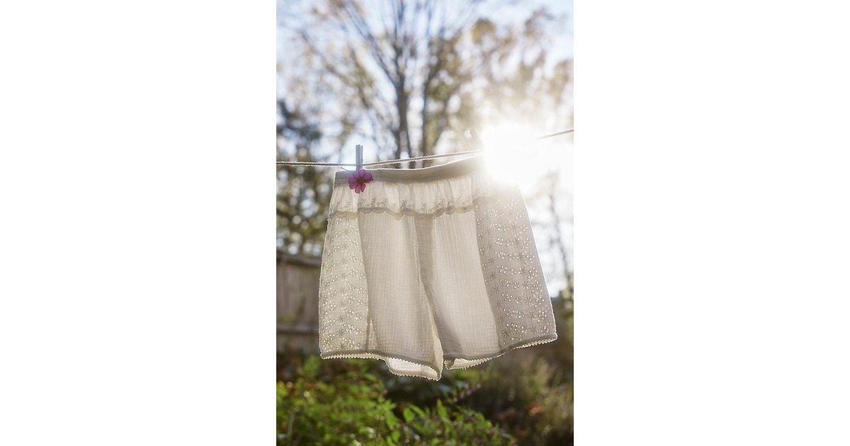 Free People Full Bloom Boxers in Natural | Lyst