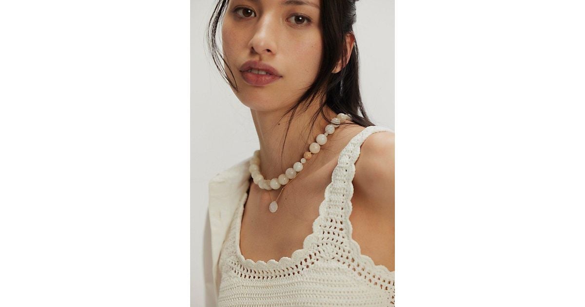 Anita Berisha Moonlight Collar Necklace in Natural | Lyst UK