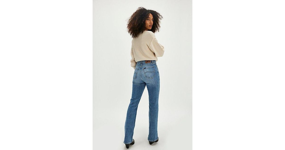 Lee Jeans High-Rise Bootcut Jeans in Blue | Lyst