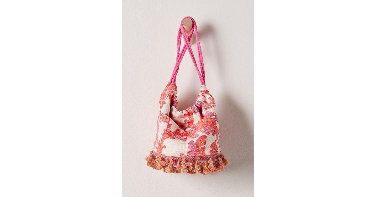 Anna Sui Tassel Crossbody Bag in Pink | Lyst