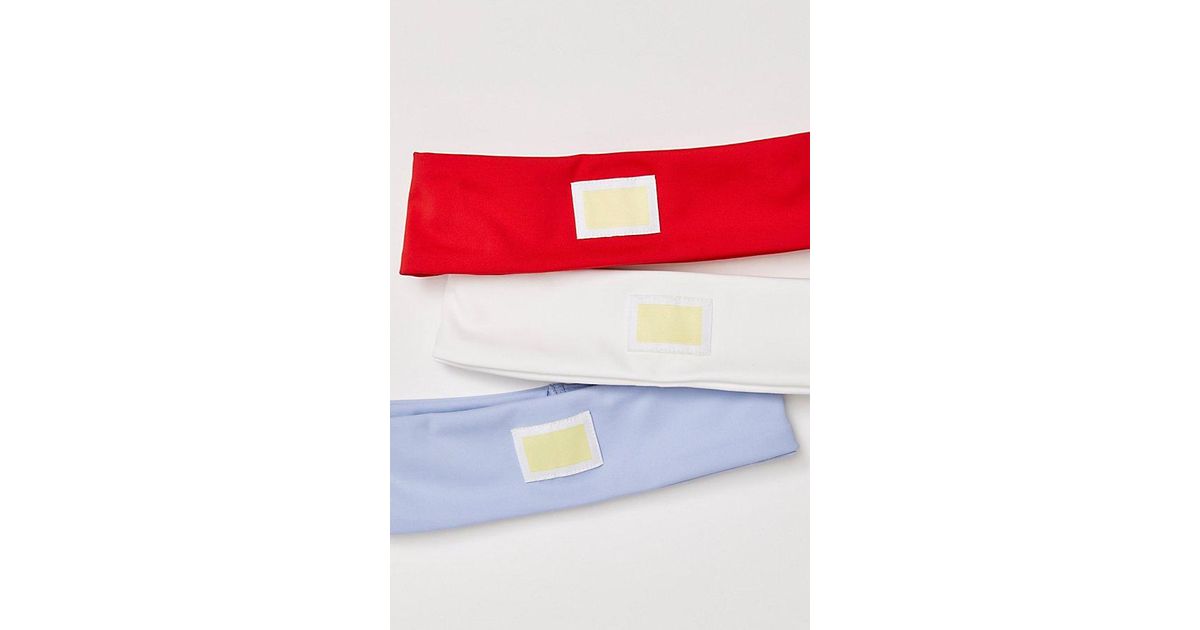 YELLOW THE LABEL The Label Kyla Soft Headband in Red | Lyst