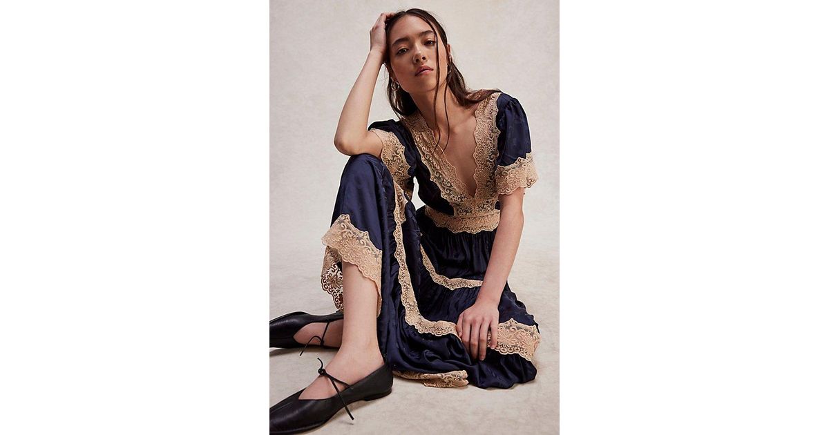 Spell Ocean Gown At Free People In Darkest Sapphire, Size: Xs | Lyst