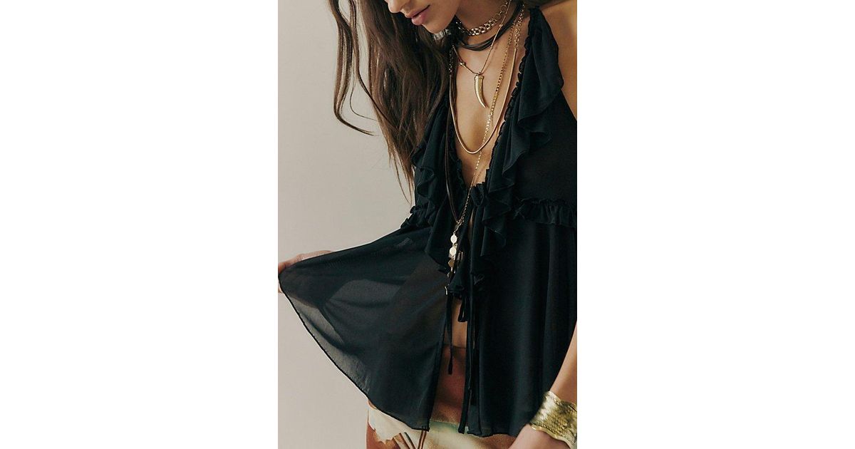 Free People Fearless Solid Tank Top in Black | Lyst