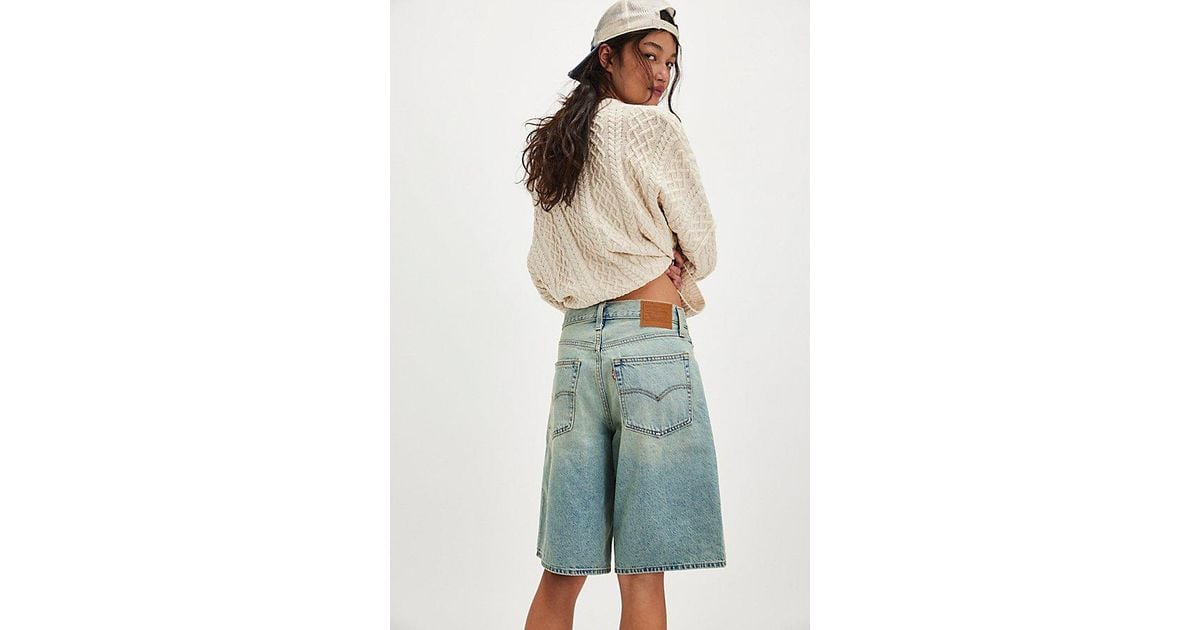 Levi's Baggy Dad Jorts in Blue | Lyst