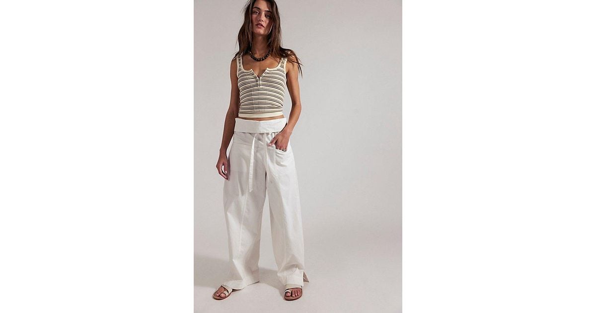Free People Fisherman Drawcord Pull-On Trousers | Lyst