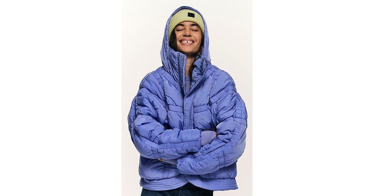 Fp Movement Shirr Enough Backpack Puffer in Blue | Lyst