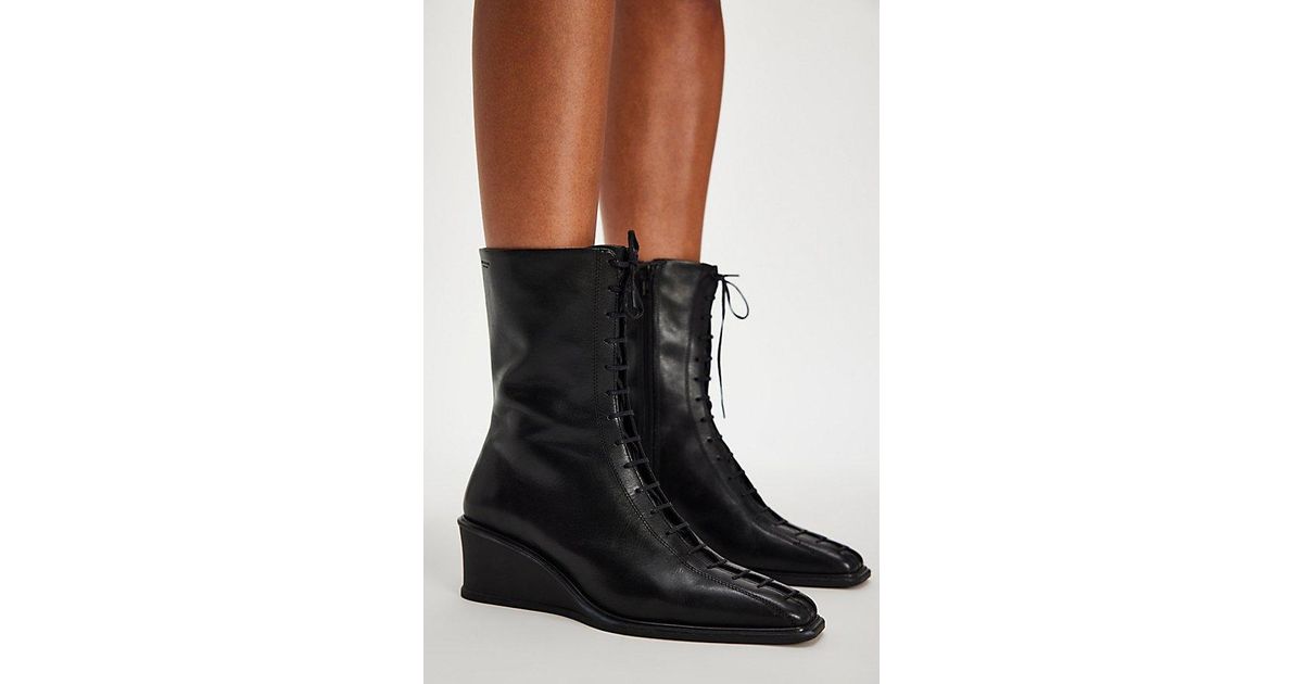 Vagabond Shoemakers Vagabond Aino Wedge Boots By in Black | Lyst UK