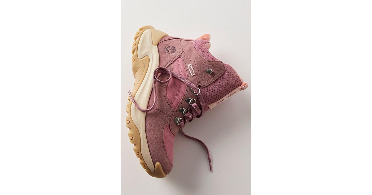 Timberland Mt Maddsen Peak Waterproof Hiking Boots in Pink | Lyst
