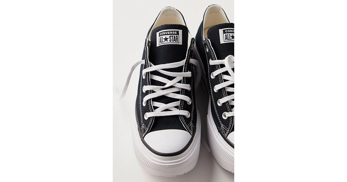 Converse Chuck Taylor All Star Lift Double Stack Sneakers in Black | Lyst