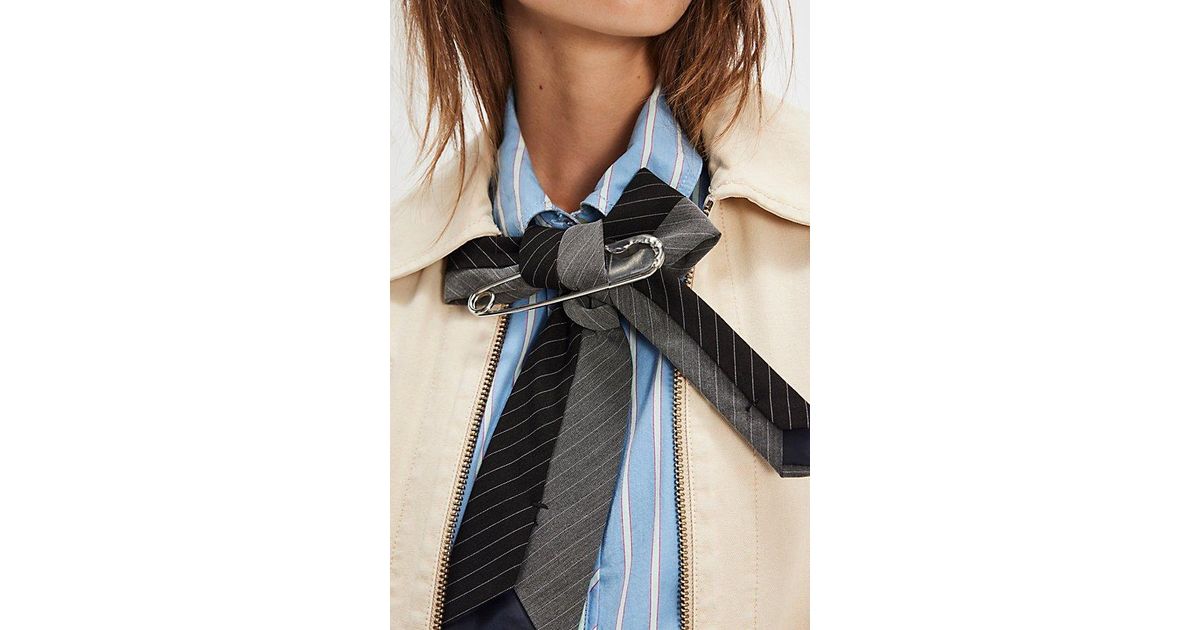 Free People Double Take Jumbo Safety Pin in Blue | Lyst UK