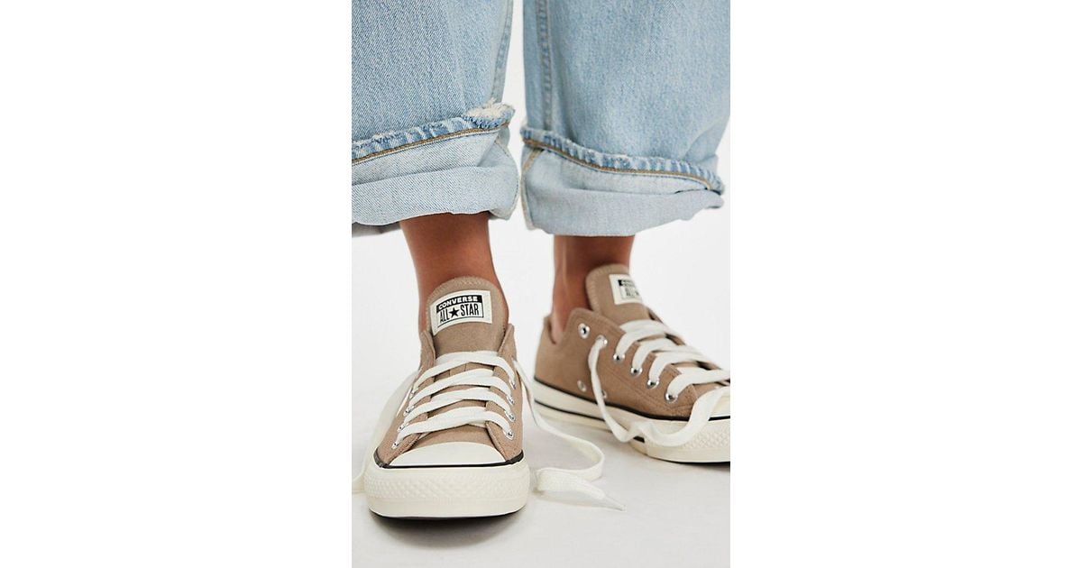 Converse Chuck Taylor All Star Colorful Suede Sneakers in Blue | Lyst