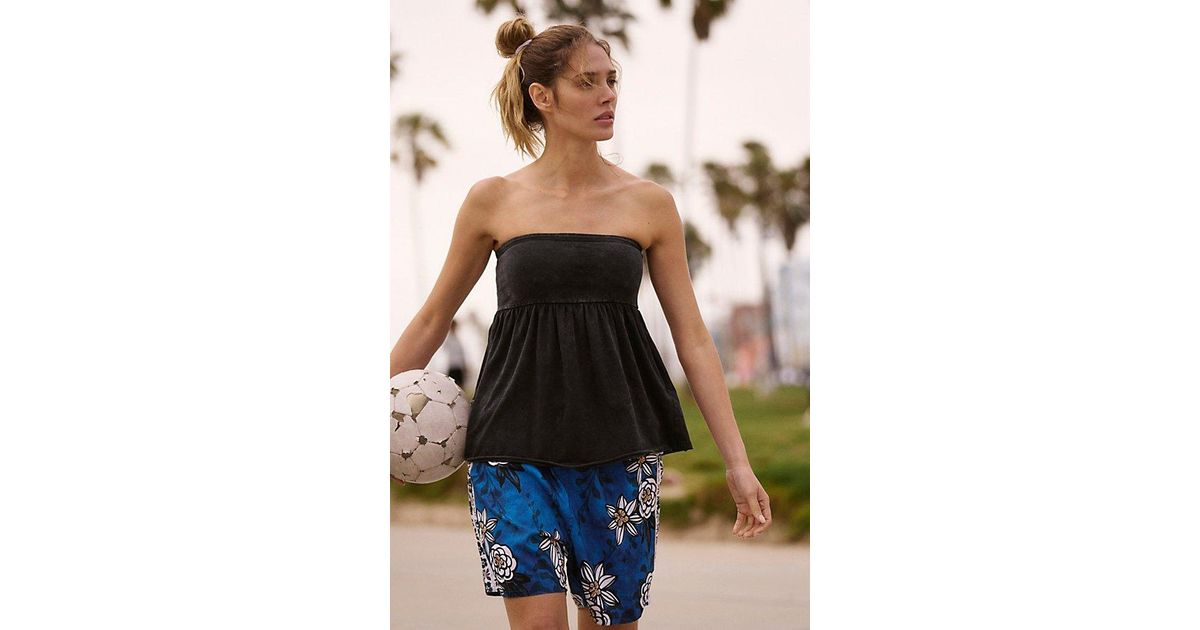 Fp Movement Hot Shot Babydoll Tube Top in Black | Lyst