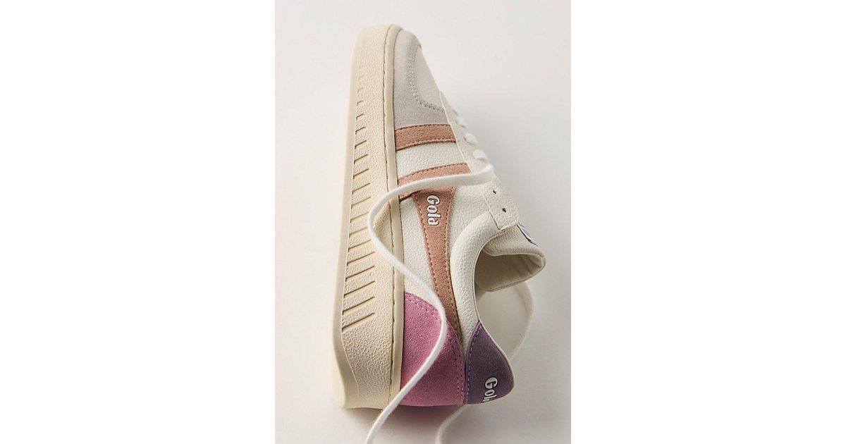 Gola Grandslam Trident Trainer Shoe in Natural | Lyst