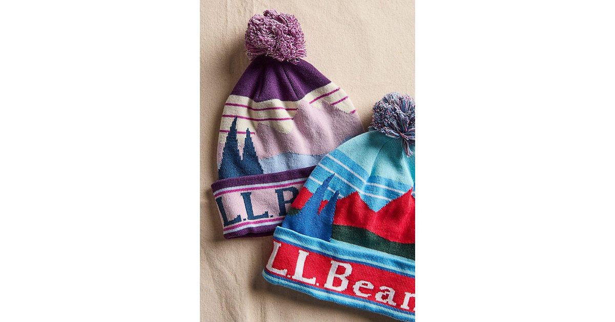 L.L. Bean L. L. Bean Katahdin Pom Graphic Hats By L. L.Bean in Red ...