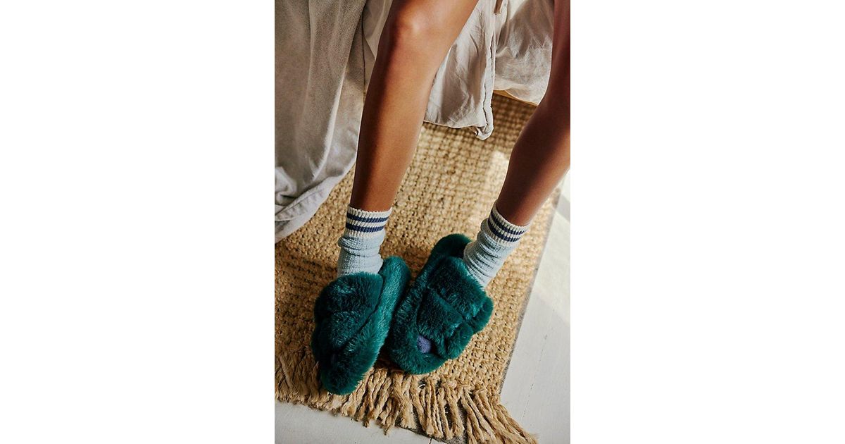 Free People Movie Night Slippers in Red | Lyst