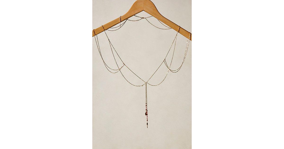 Free People Rhonda Body Chain in Natural | Lyst