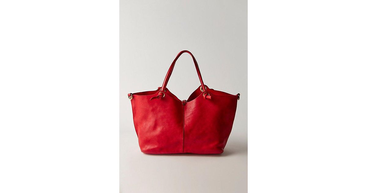 Campomaggi Knot Tote Bag in Red | Lyst