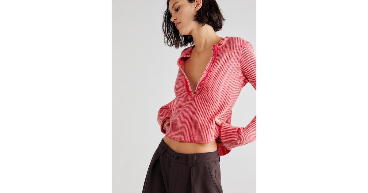 Free People Fp One Colt Thermal In Pink Lyst