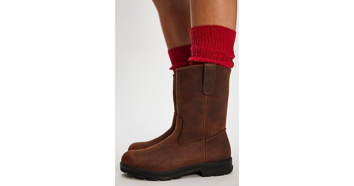 Blundstone Rigger Boots in Red | Lyst