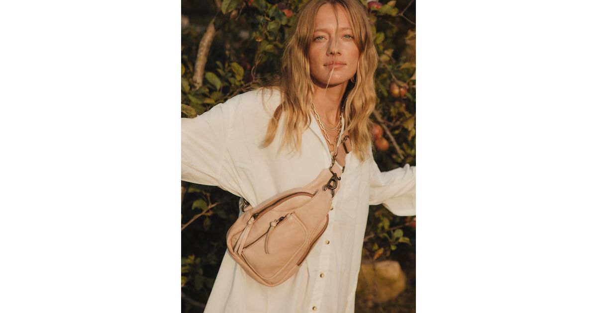 Free People Hudson Sling Bag in Natural | Lyst