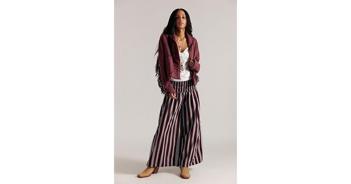 Ragabond Wyatt Fringe Cardi By in Red | Lyst UK