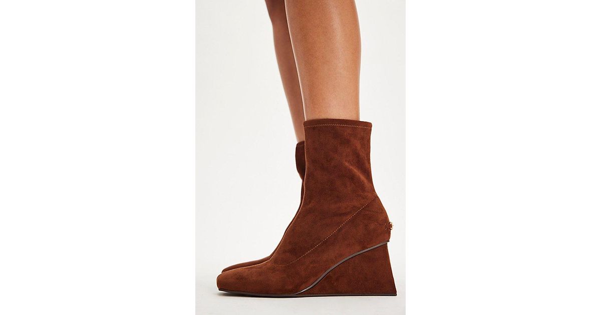 Circus by Sam Edelman Lia Wedge Boots By in Brown | Lyst