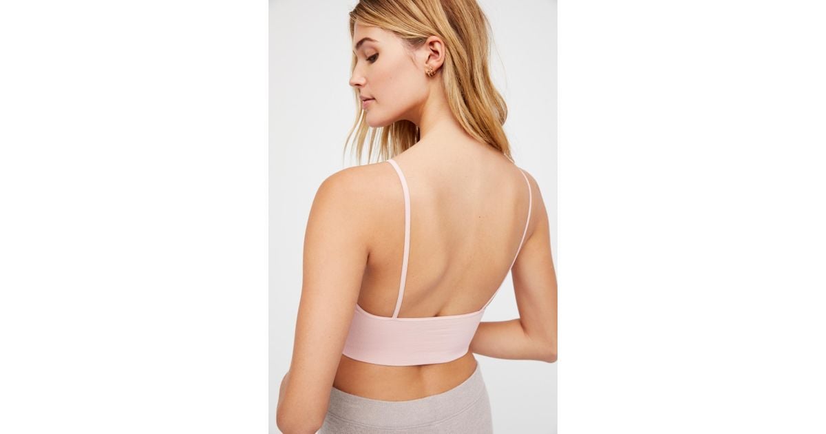 Free People Synthetic Ali Low Back Seamless Bra By Intimately Lyst