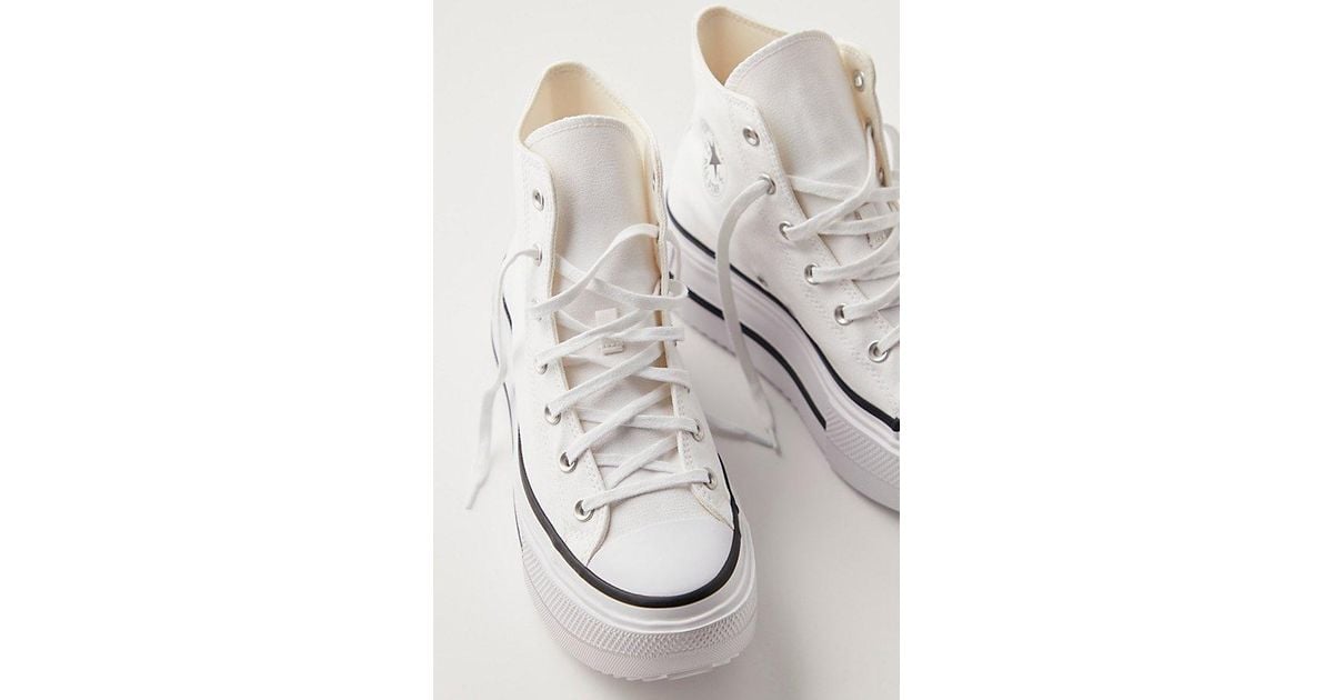 Converse Chuck All Star Lift Double Stack Sneakers in White | Lyst