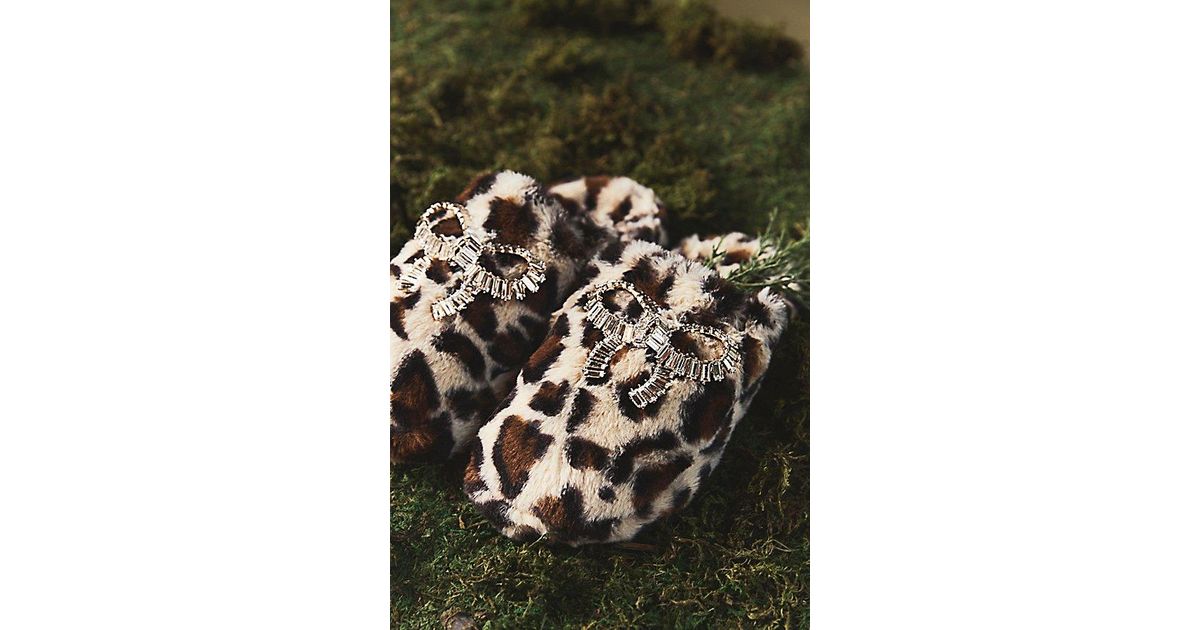Free People Pretty Wild Embellished Slippers in Gray | Lyst