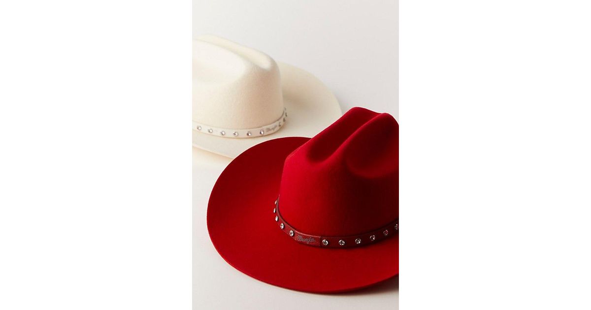 Wrangler Sparkle Cowboy Hat in Red | Lyst UK
