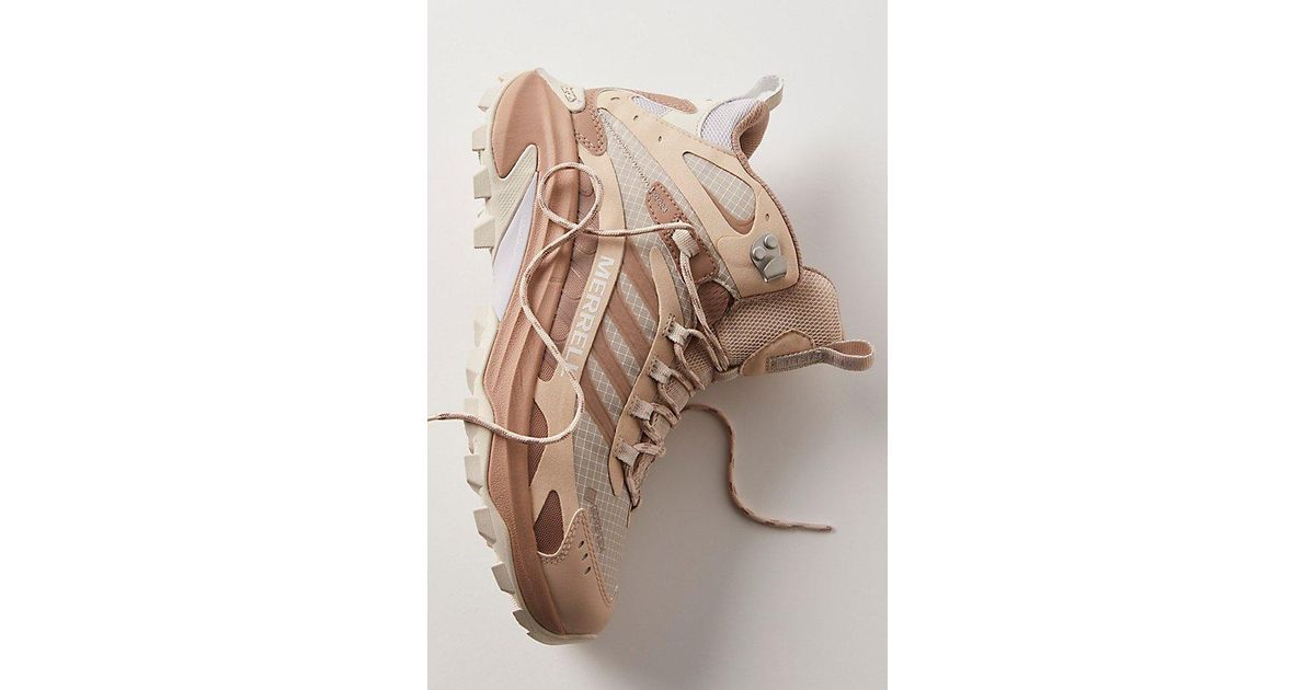 Merrell Moab Speed 2 Mid Gore-Tex Hiking Boots in Natural | Lyst