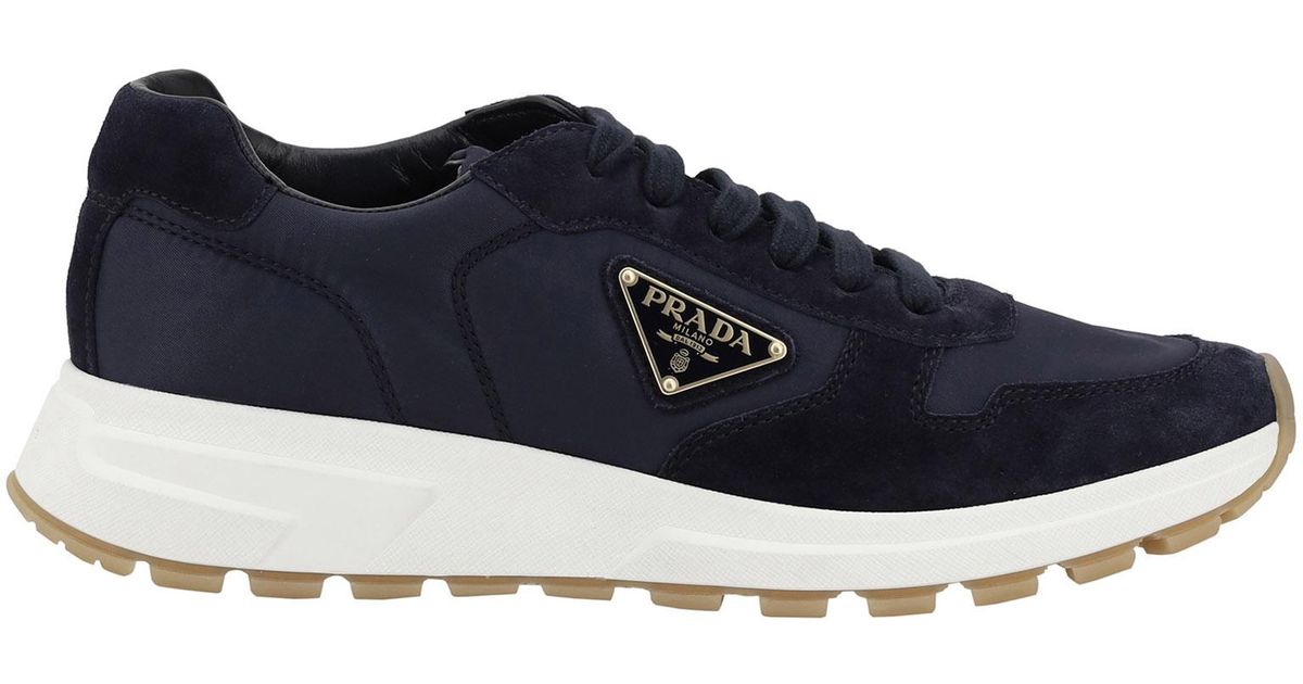 Prada Prax 01 Sneakers in Blue for Men | Lyst