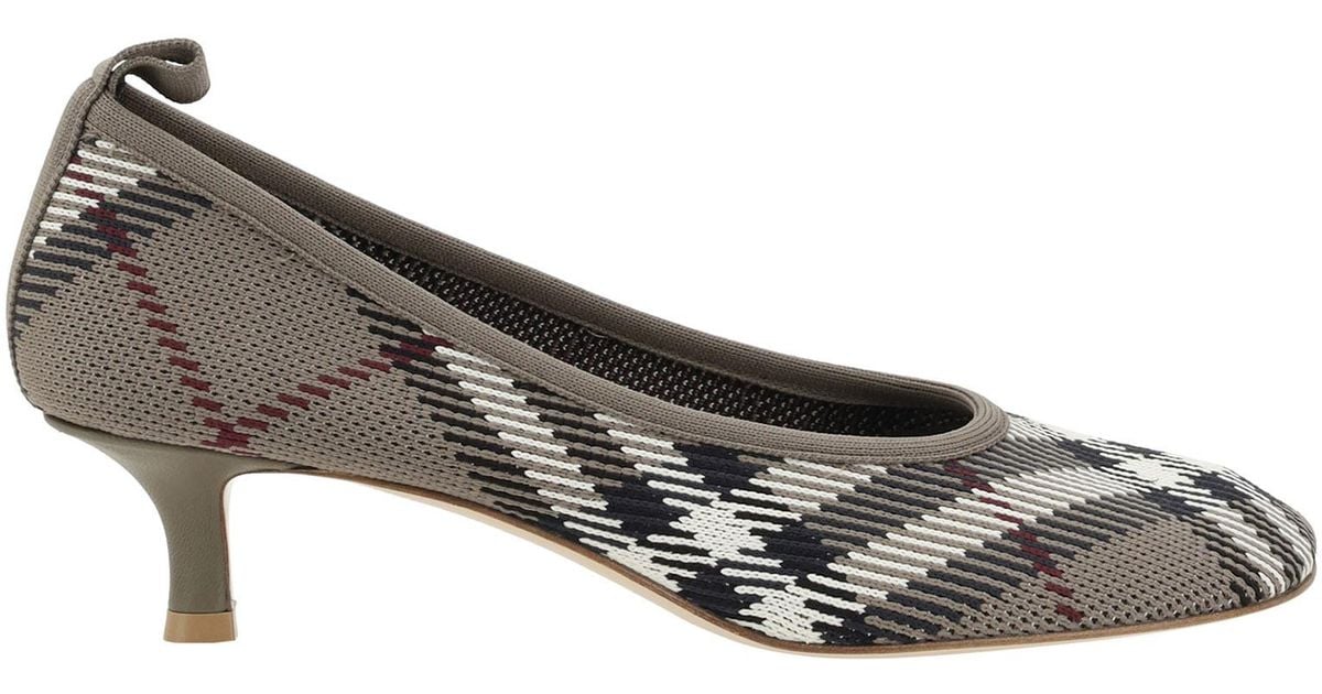 Burberry Pumps in Gray | Lyst